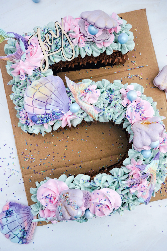 Mermaid Number Cake – Backmichgluecklich Atelier